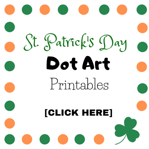 St. Patrick's Day Dot Art Printables - planningforkeeps.com