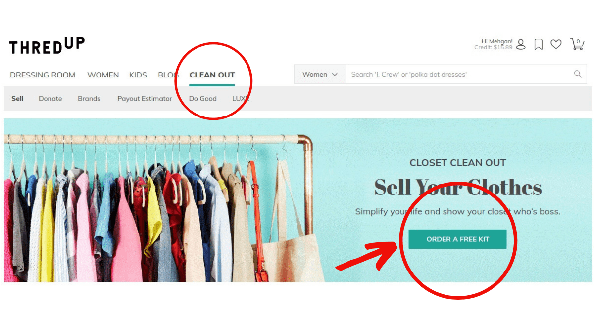 How To Sell Your Clothes with Thred Up - planningforkeeps.com
