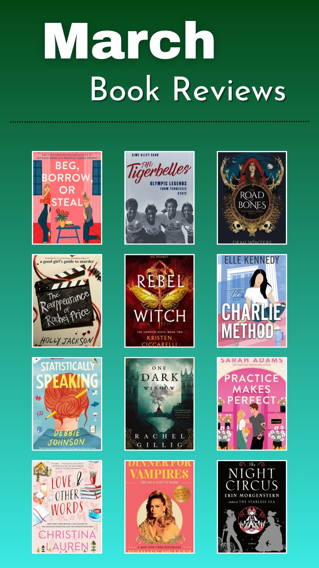 March 2025 Book Reviews and Ratings - planningforkeeps.com