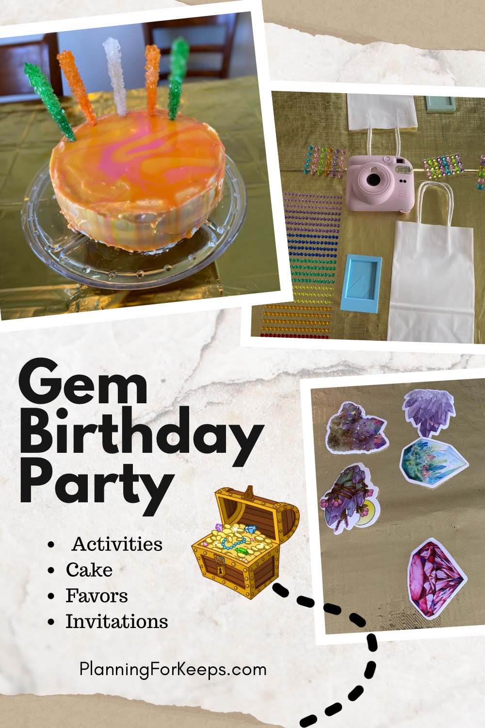 Gem Birthday Party - planningforkeeps.com